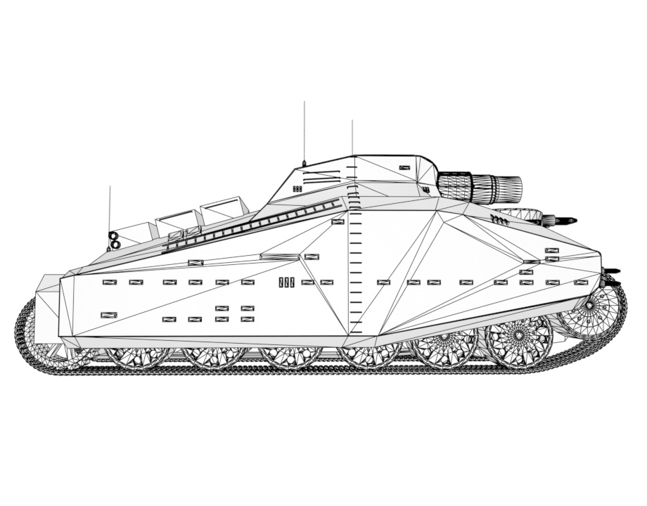 Uber tank 3D model - TurboSquid 1538226