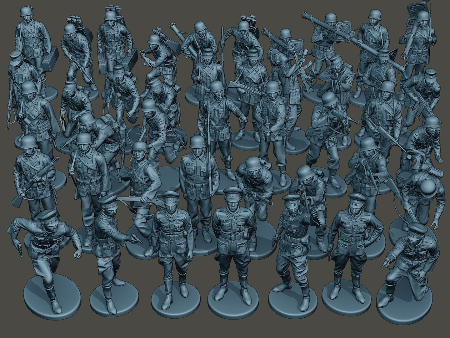 3D german soldiers ww2 pack - TurboSquid 1538277