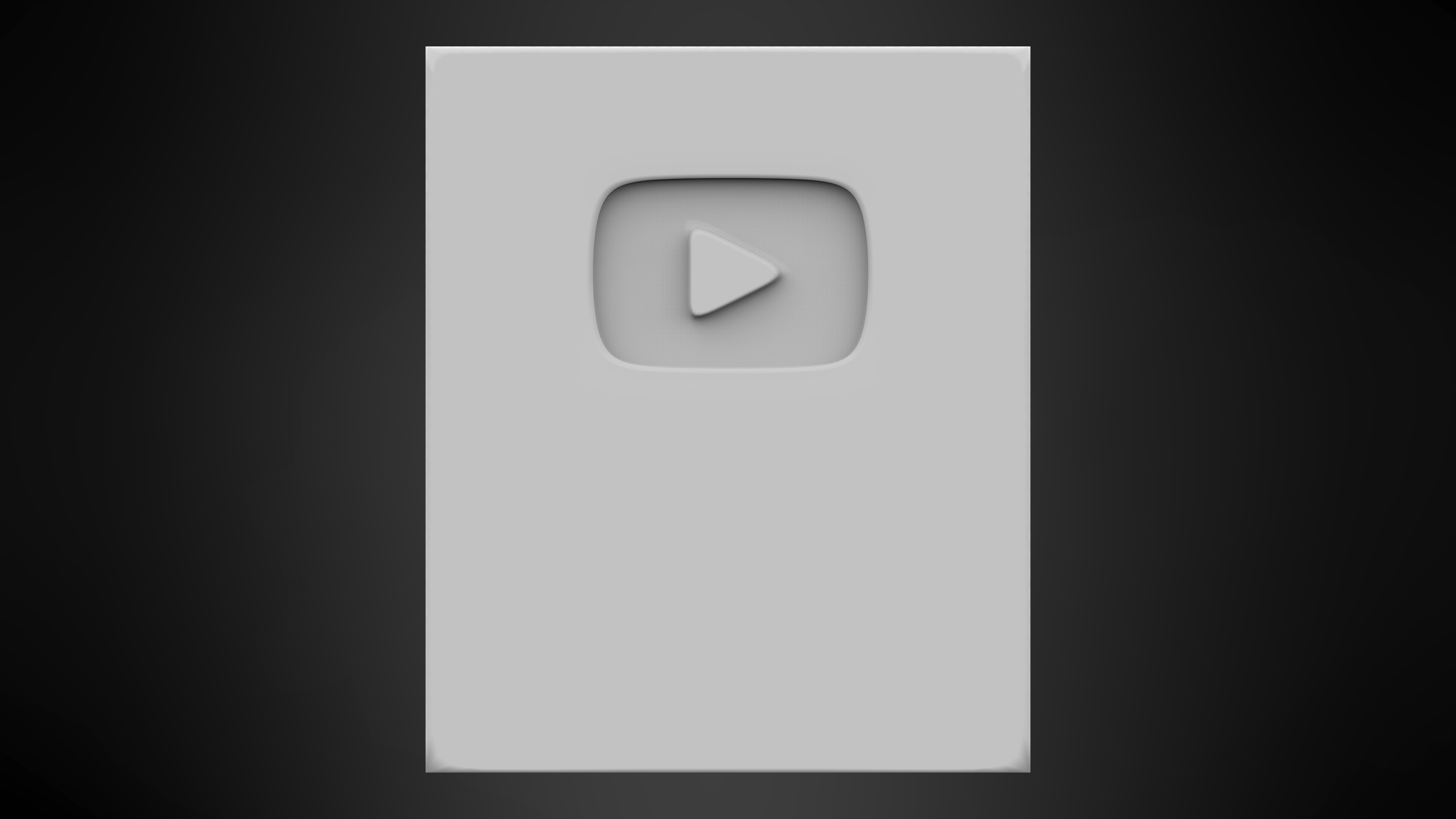 3D youtube gold play button - TurboSquid 1538281