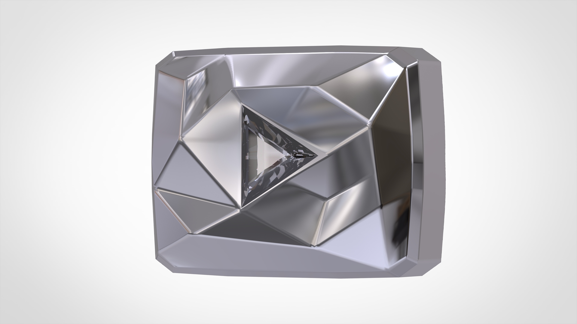 YouTube Diamond Play Button 3D 모델 - TurboSquid 1538404