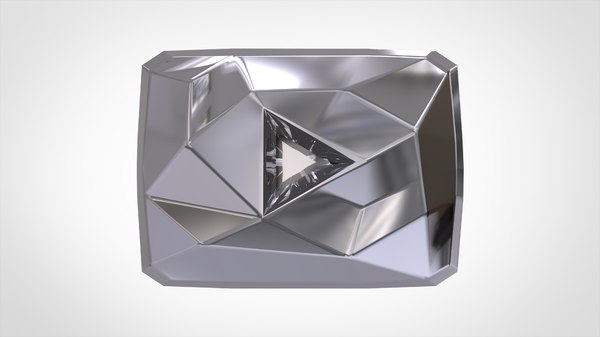 3D youtube diamond play button - TurboSquid 1538404