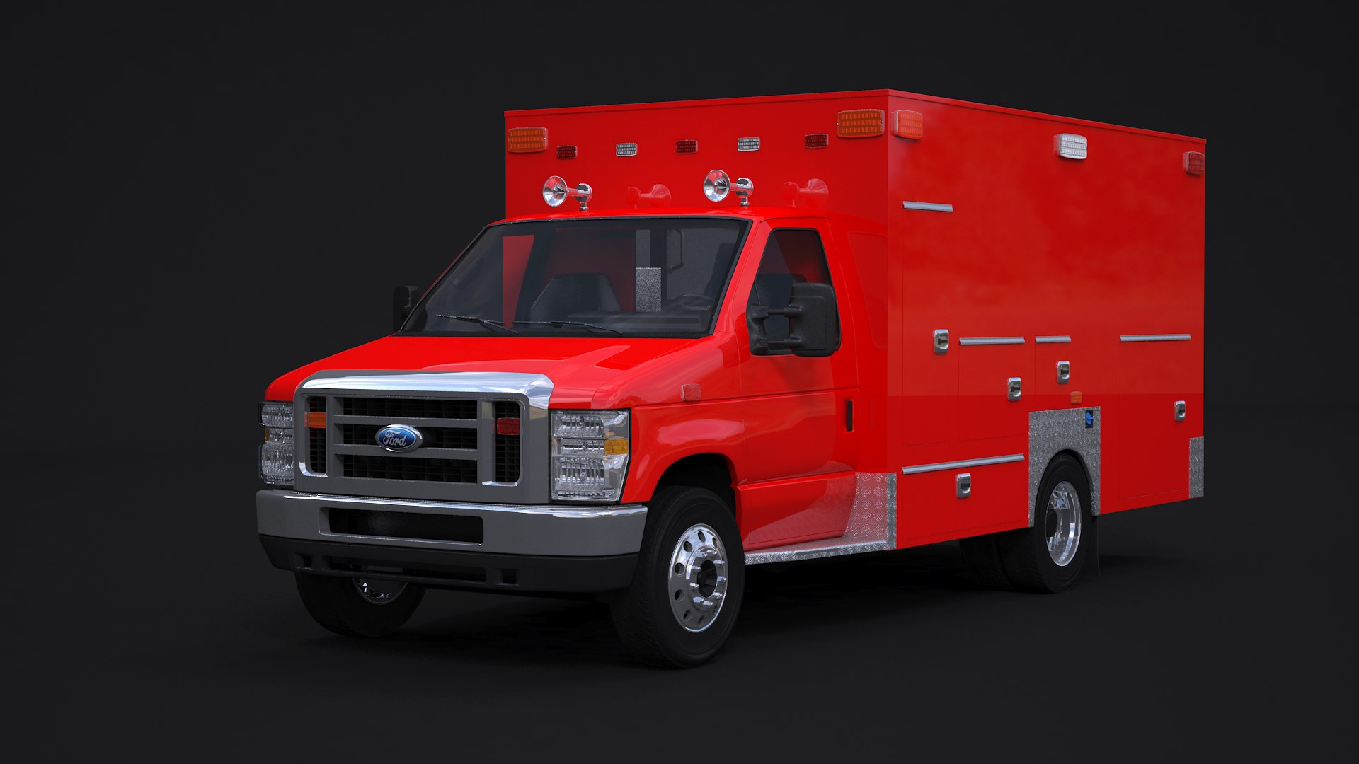 3D 2020 e-series ems ambulance model - TurboSquid 1538400