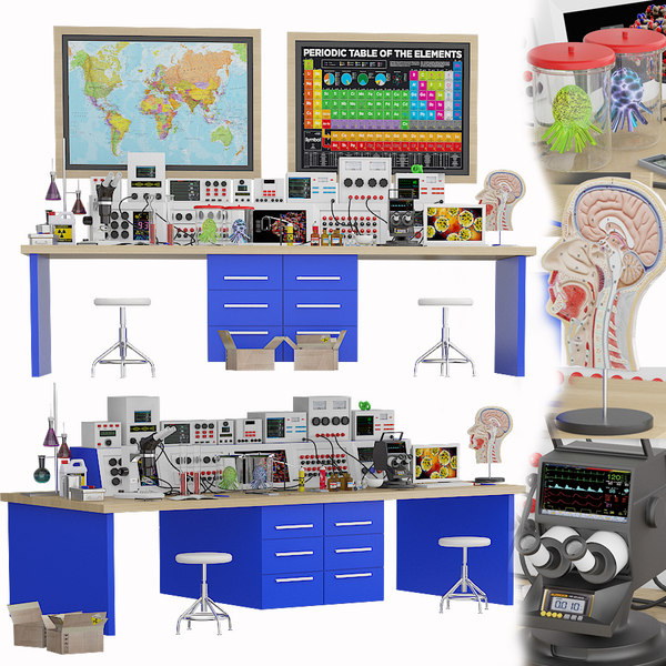 gothic tower frankenstein laboratory 3d model