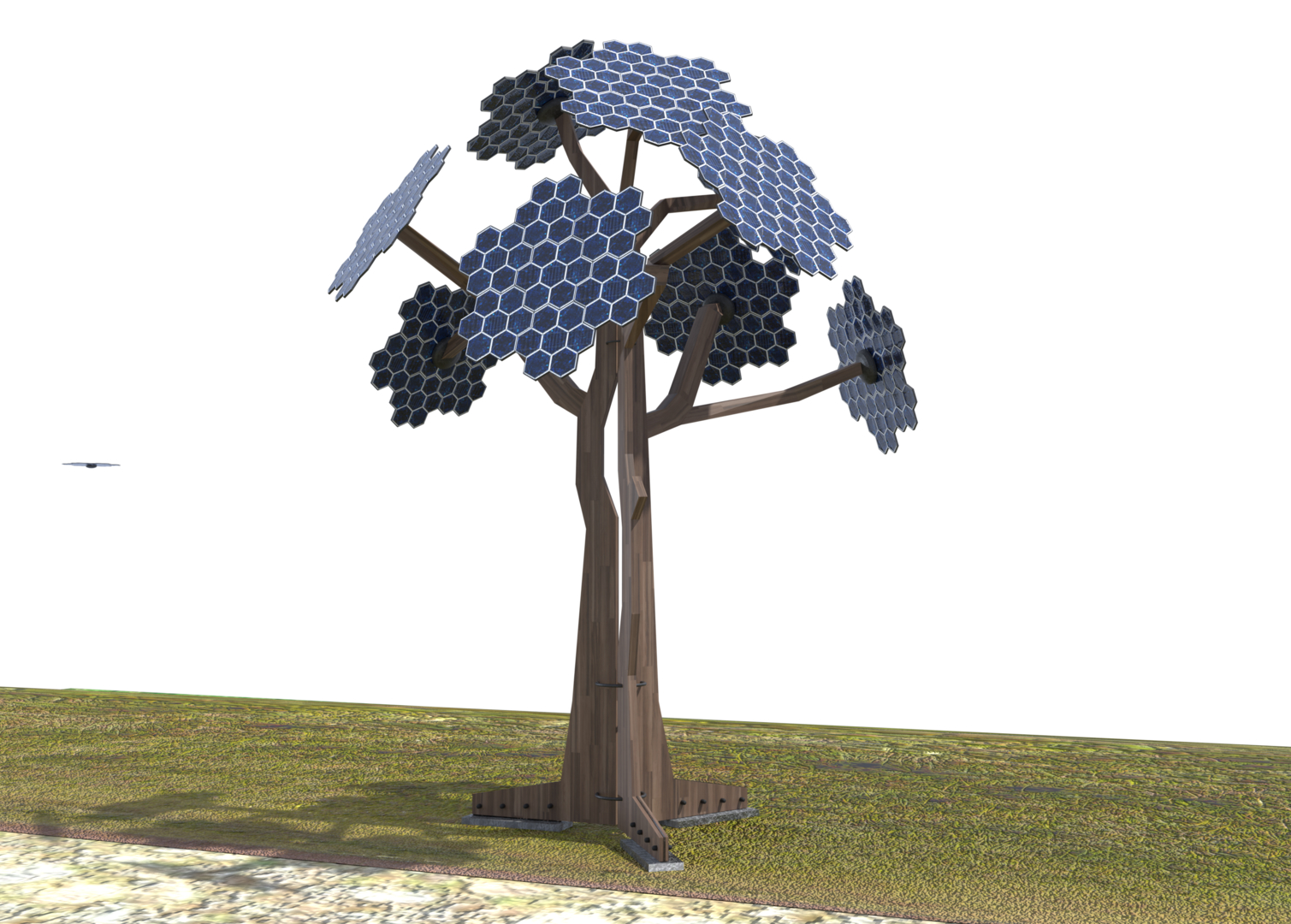 Future energy solar trees 3D model - TurboSquid 1538545