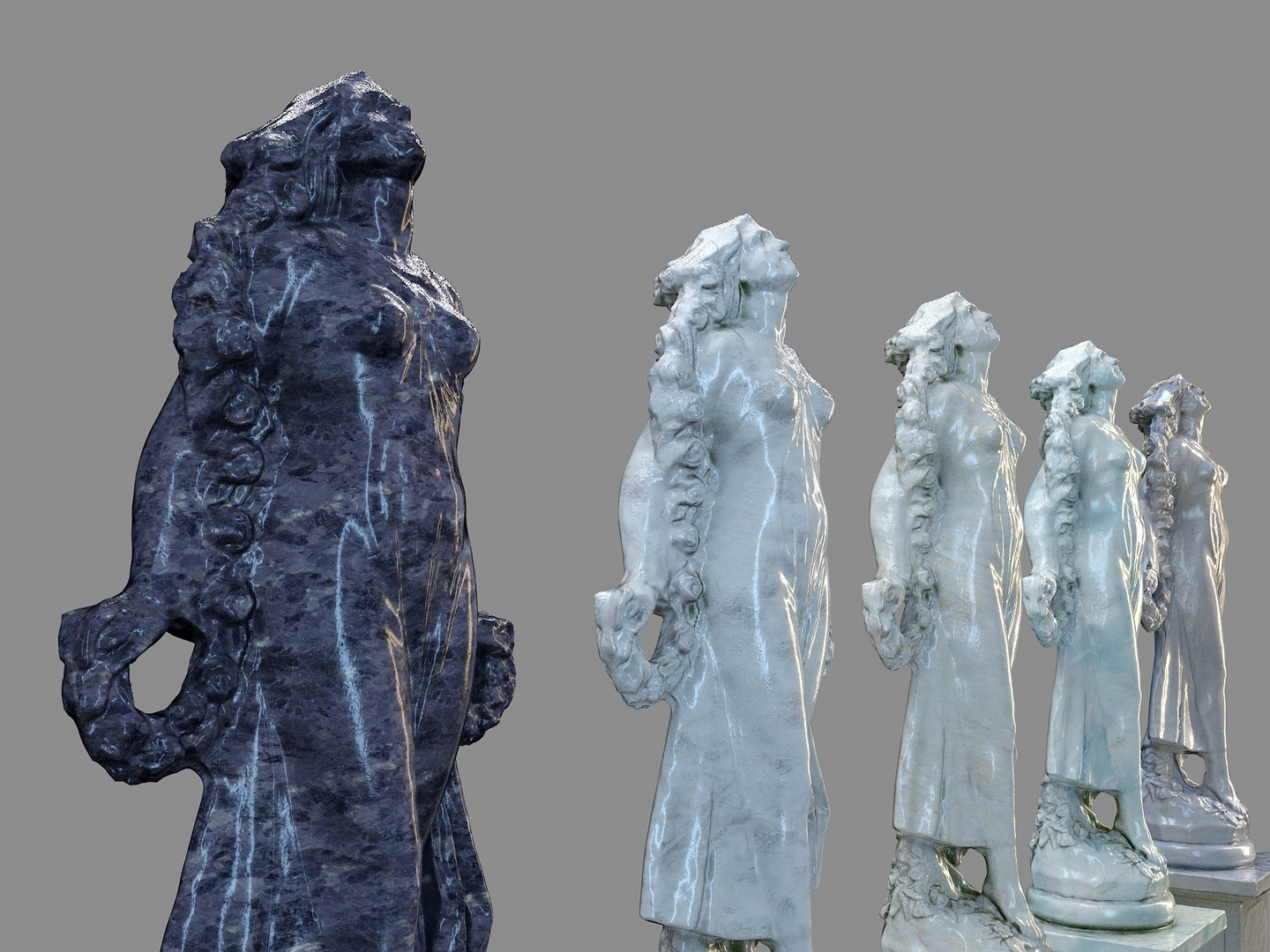 3D classic marble sculpture mega - TurboSquid 1538614