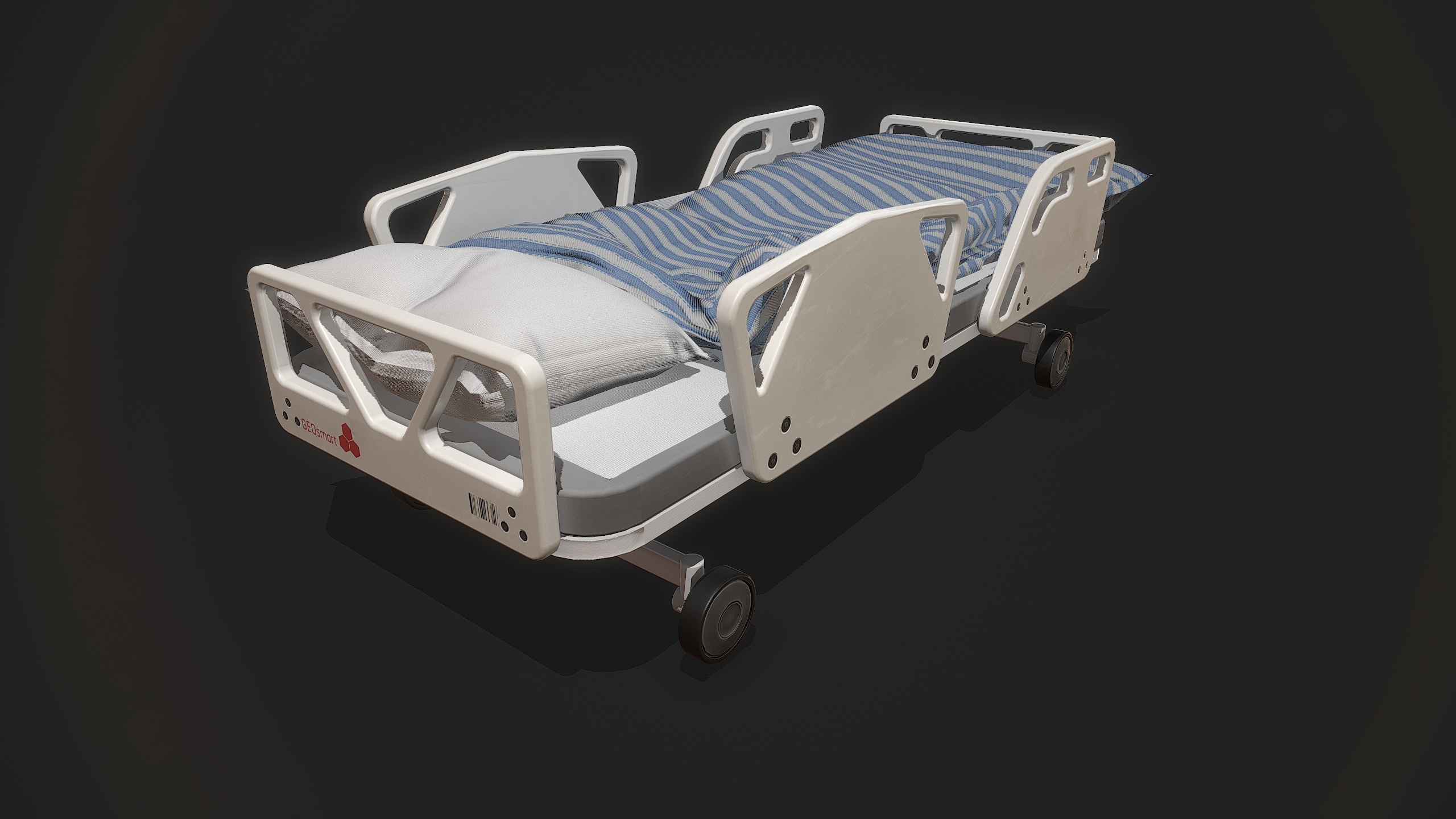 3D hospital bed model - TurboSquid 1527737