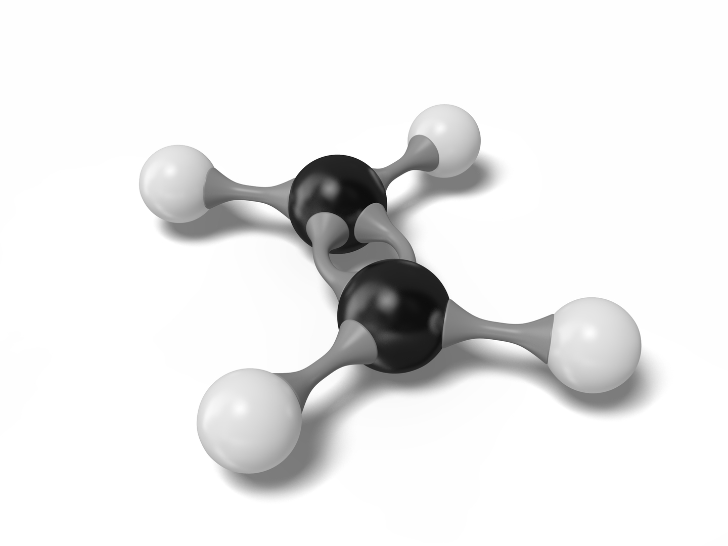 3D ethylene molecule c2h4 modeled - TurboSquid 1538077