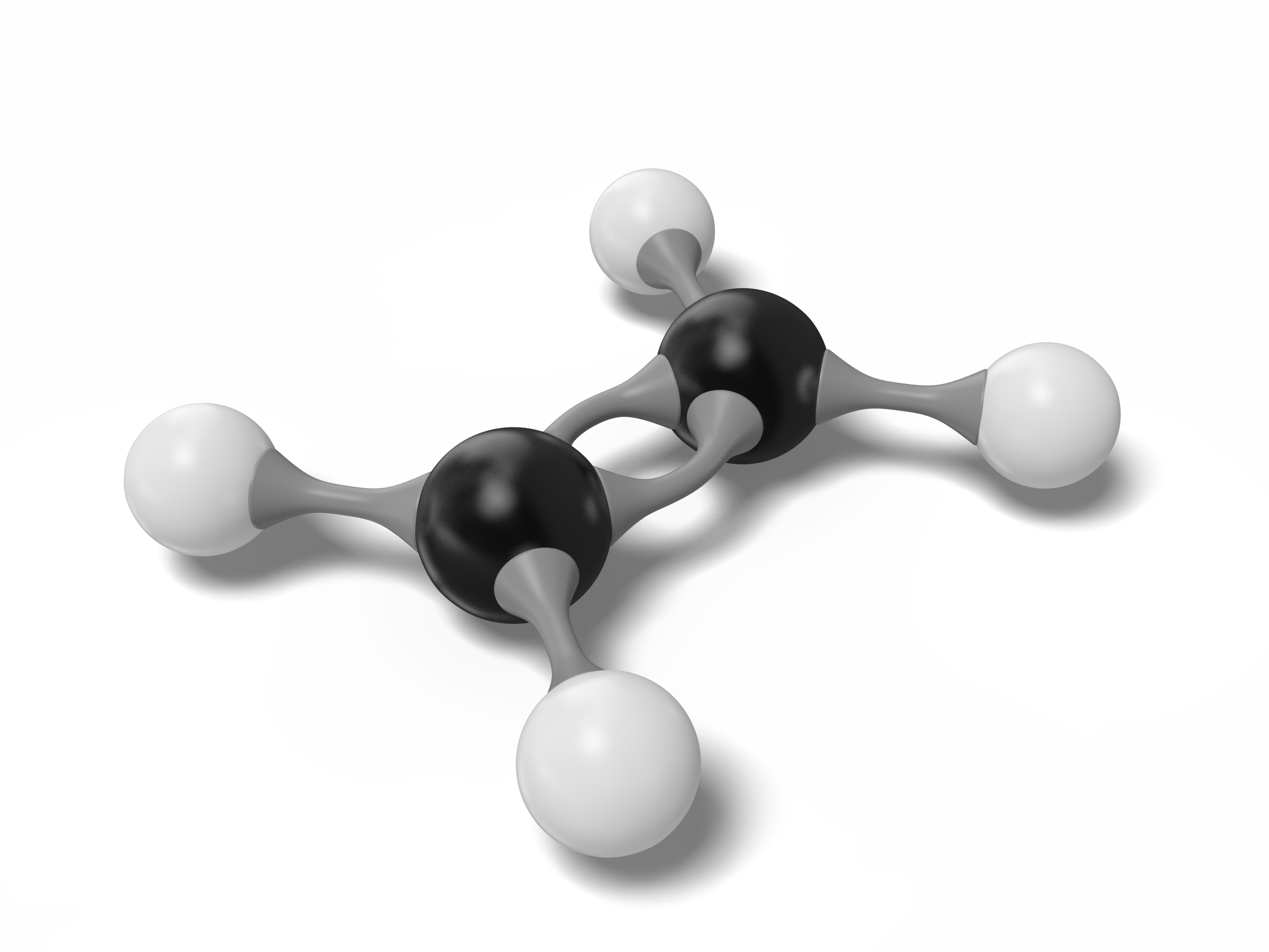 3D ethylene molecule c2h4 modeled - TurboSquid 1538077