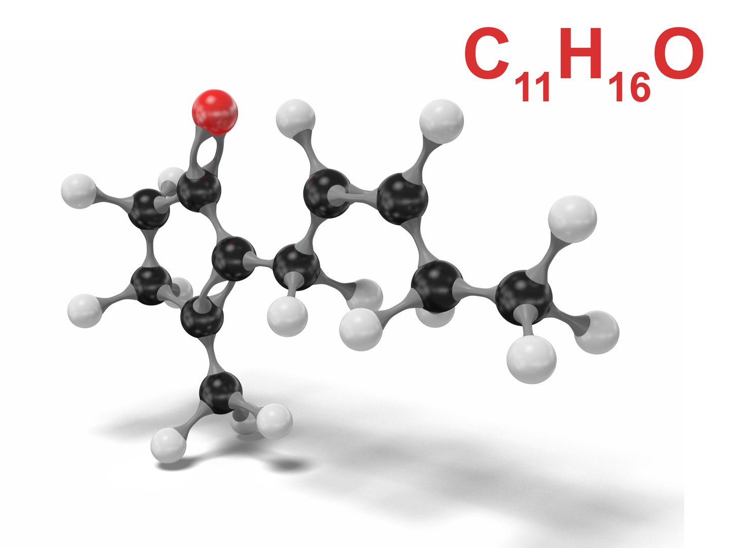 3D model jasmone molecule c11h16o modeled - TurboSquid 1538363