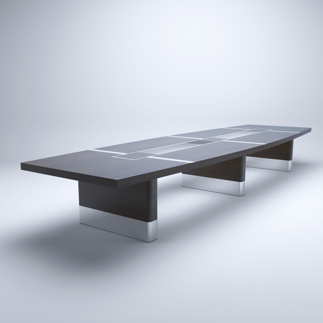 Conference table 3D model - TurboSquid 1538717