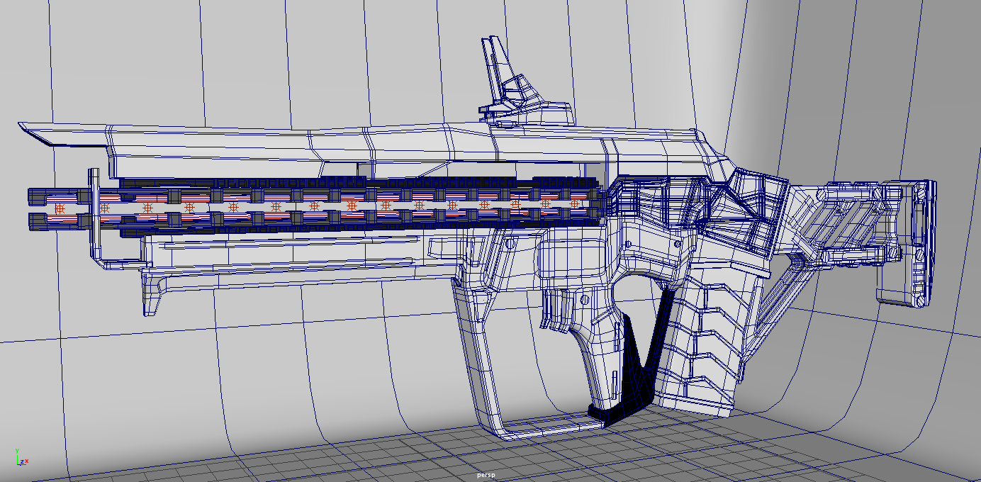 3d Sci Fi Weapon Laser Gun Model Turbosquid 1538740