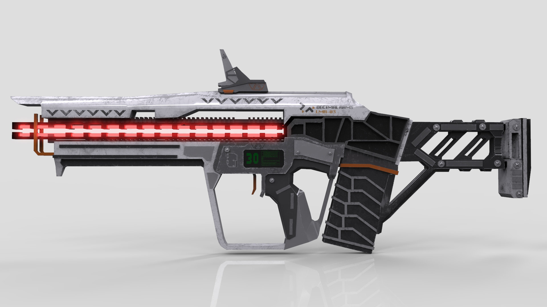 3D Sci fi Weapon Laser Gun Model TurboSquid 1538740