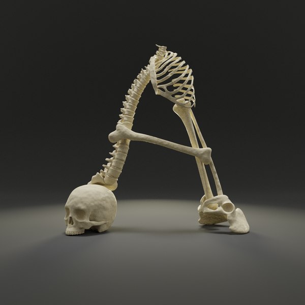 3D letter f bones skeleton model - TurboSquid 1544826