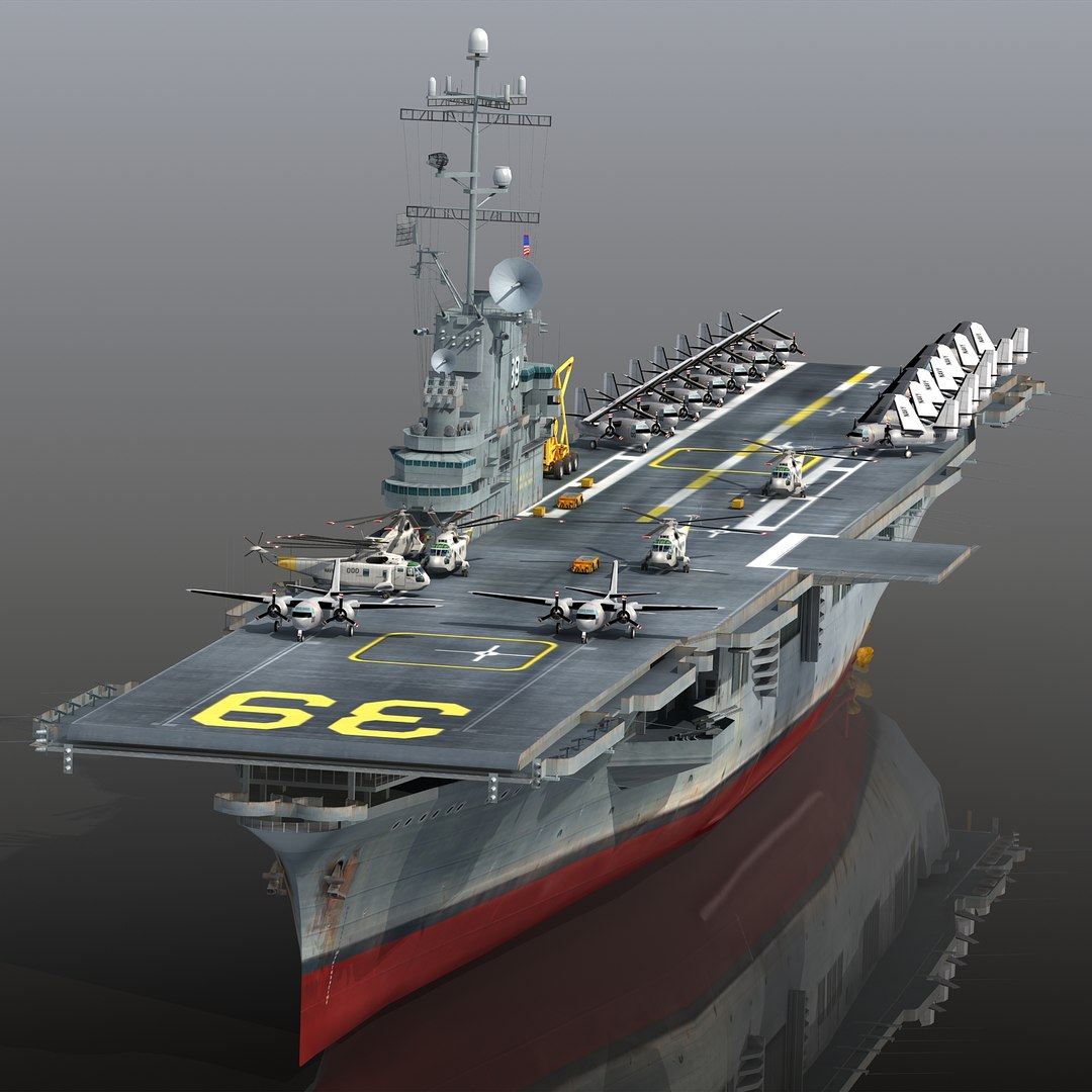 Uss lake champlain cv-39 3D model - TurboSquid 1538782