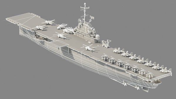 Uss lake champlain cv-39 3D model - TurboSquid 1538782