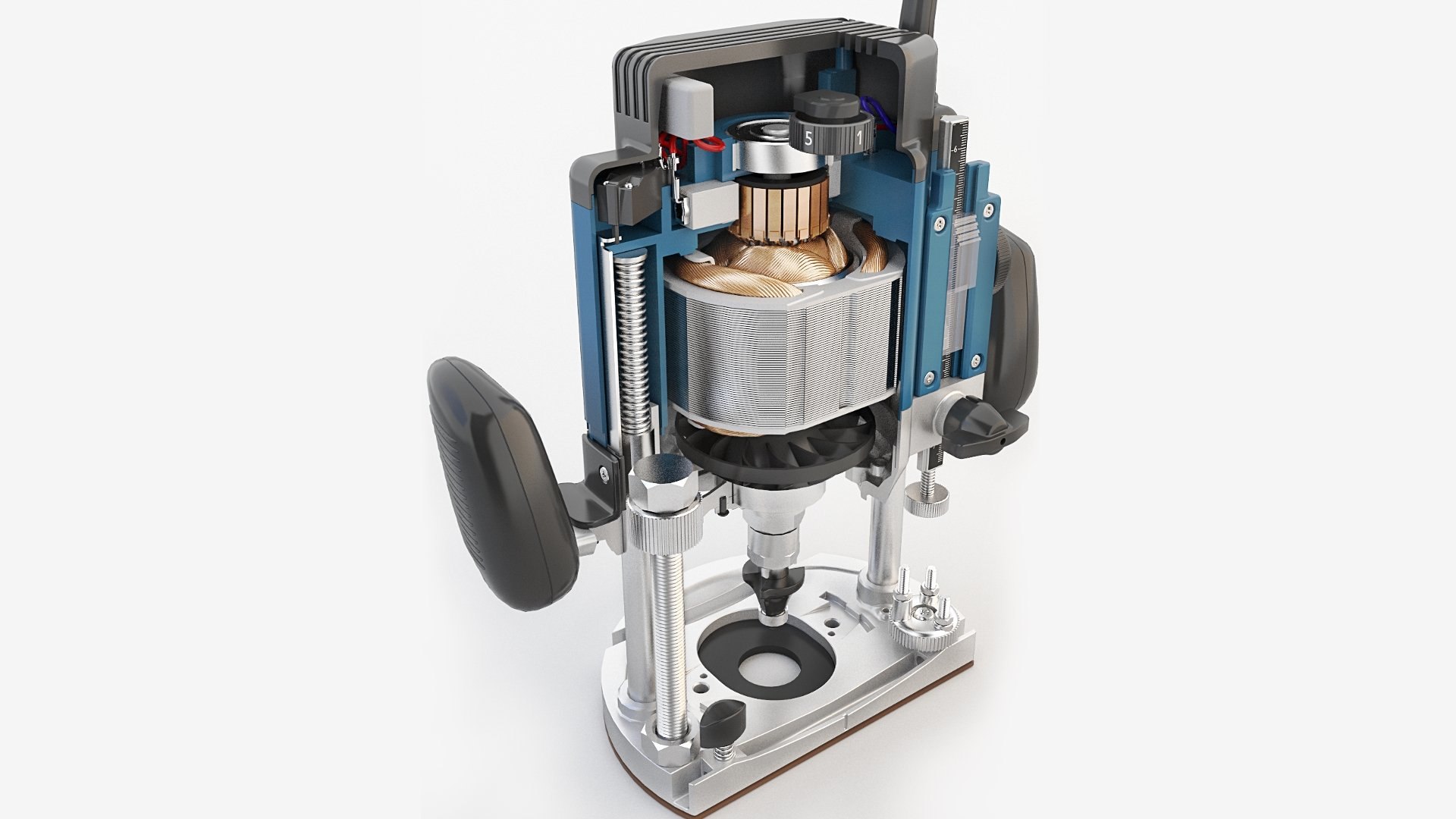 Wood router model - TurboSquid 1529538