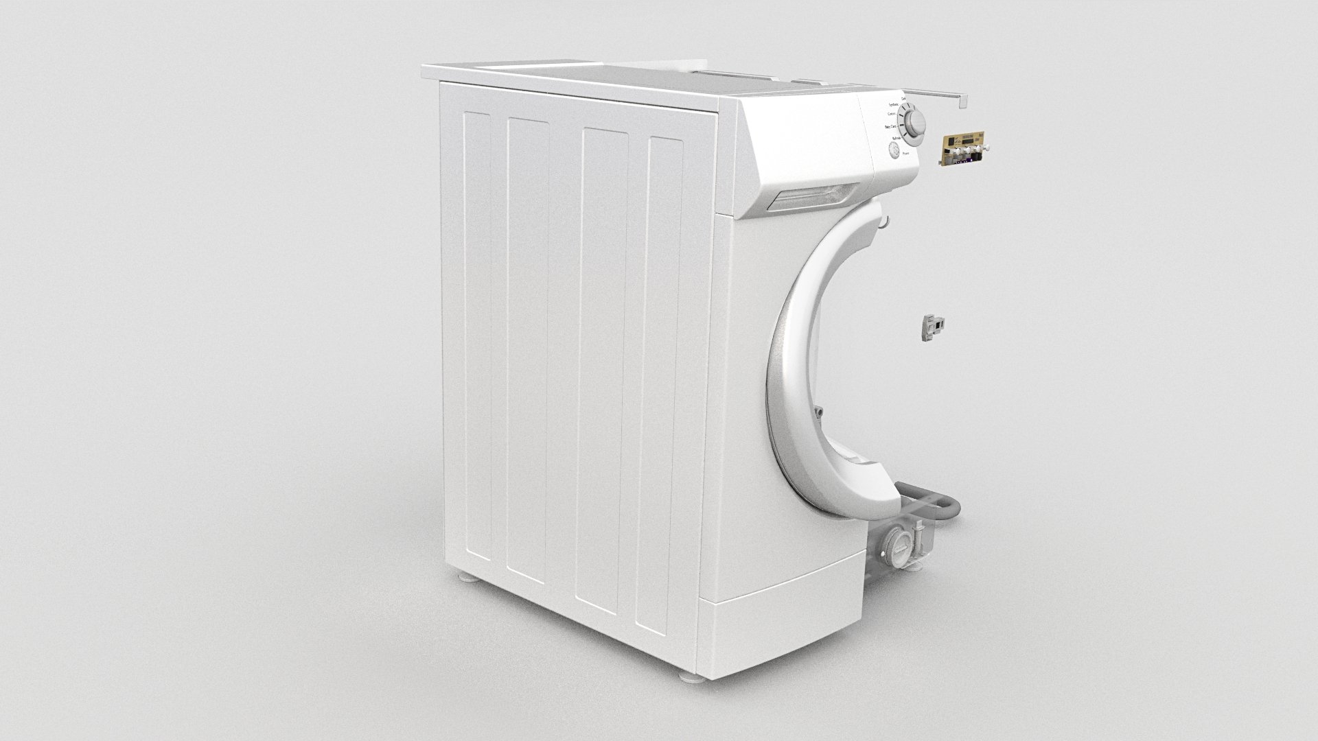 Washing machine 3D model - TurboSquid 1529539