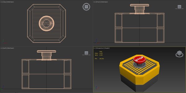 3D emergency panic button - TurboSquid 1539004