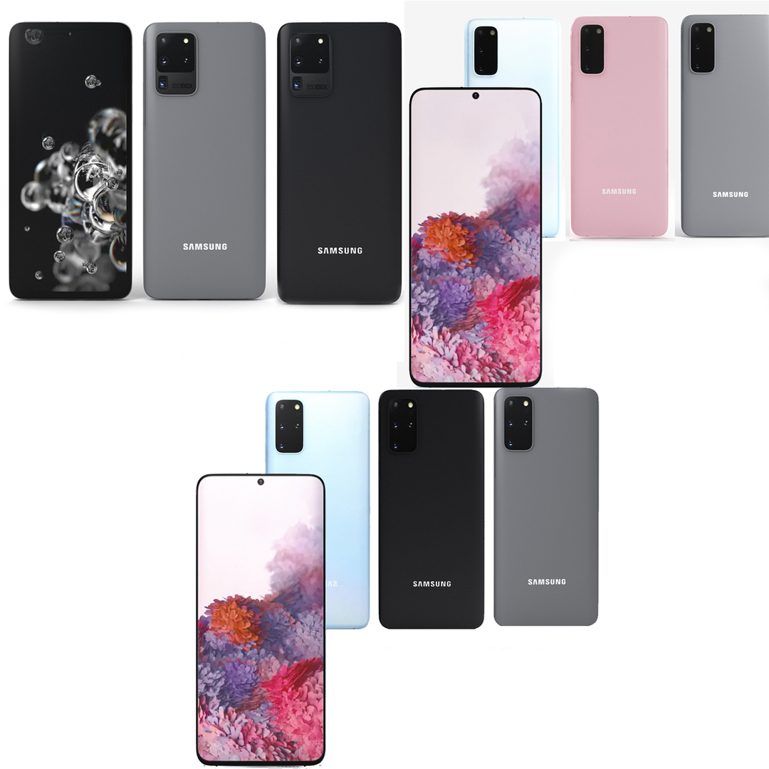 Samsung s20 ultra colours 3D model - TurboSquid 1526067