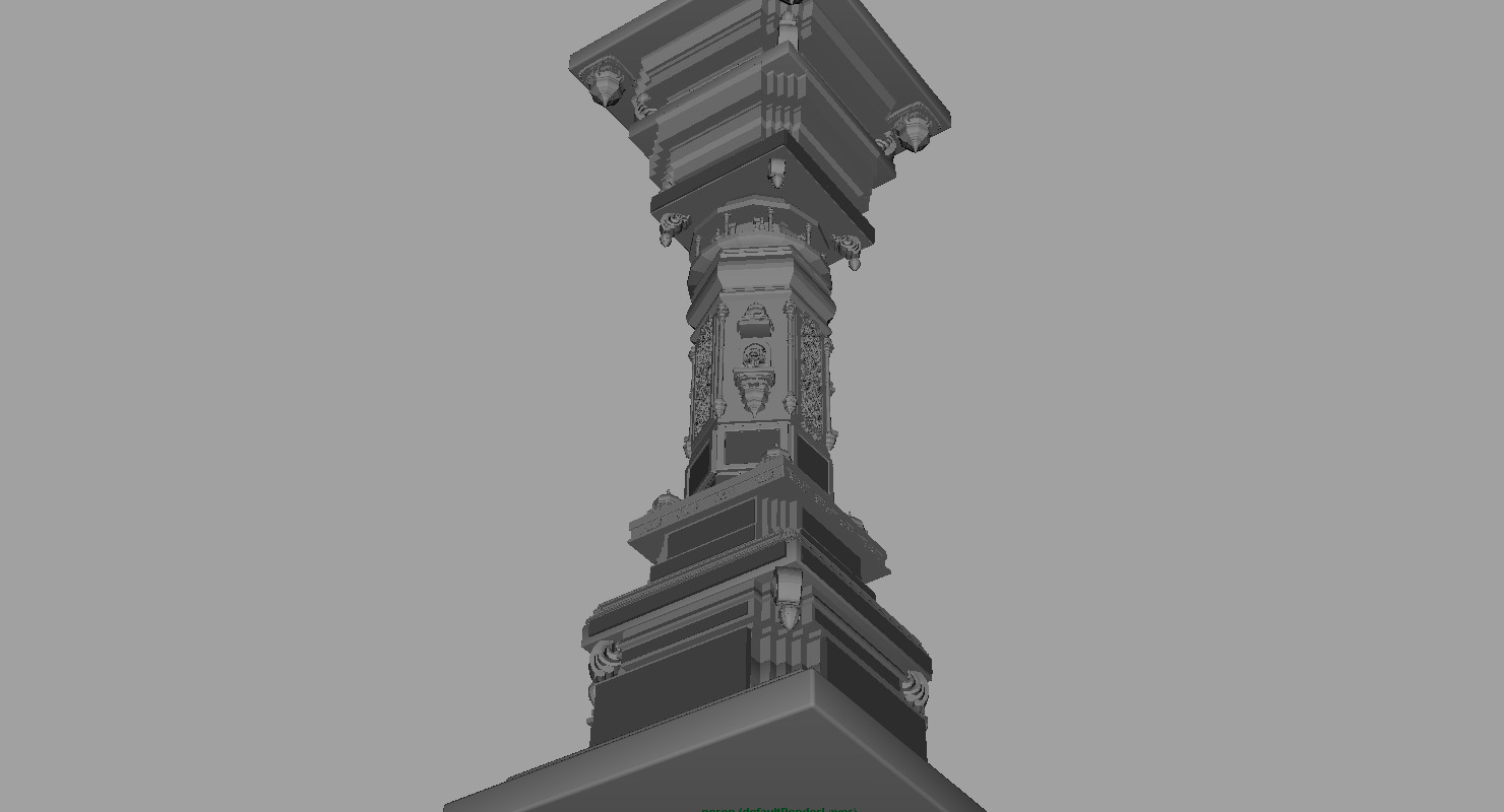 3D temple piller - TurboSquid 1539207