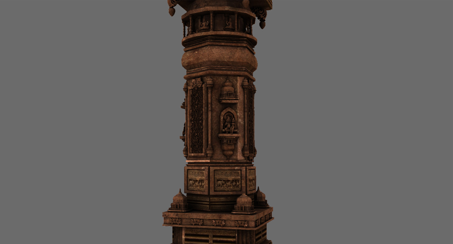 3D temple piller - TurboSquid 1539207