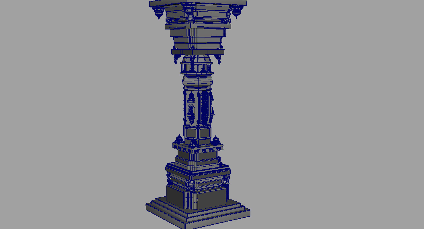 3D temple piller - TurboSquid 1539207