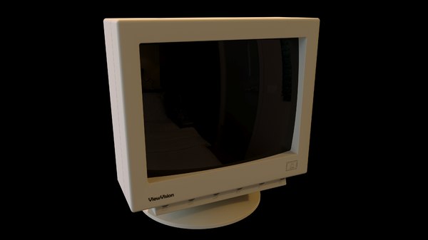 Stary monitor PC Model 3D - TurboSquid 1539338