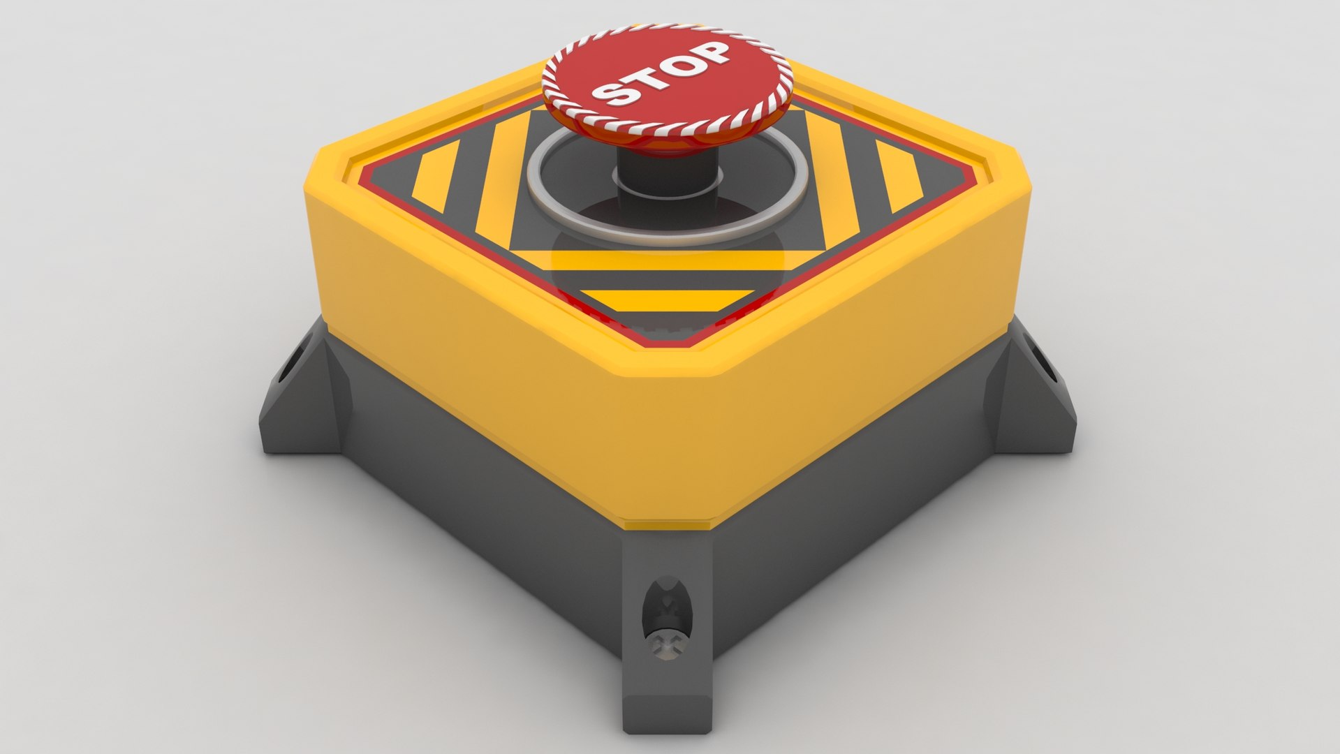 Emergency panic button 3D model - TurboSquid 1539456