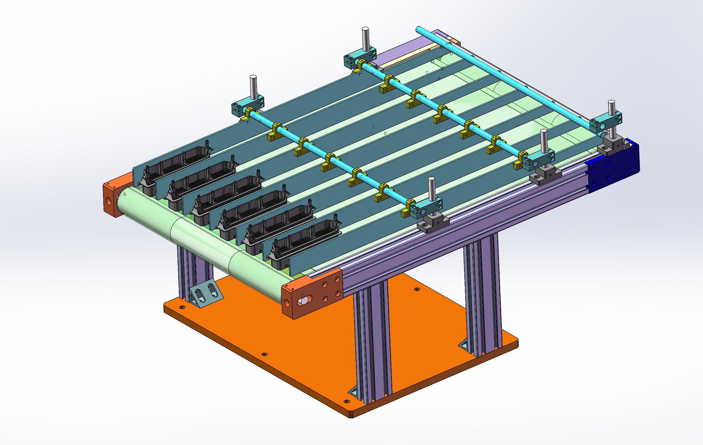 Split belt assembly line 3D model - TurboSquid 1539486