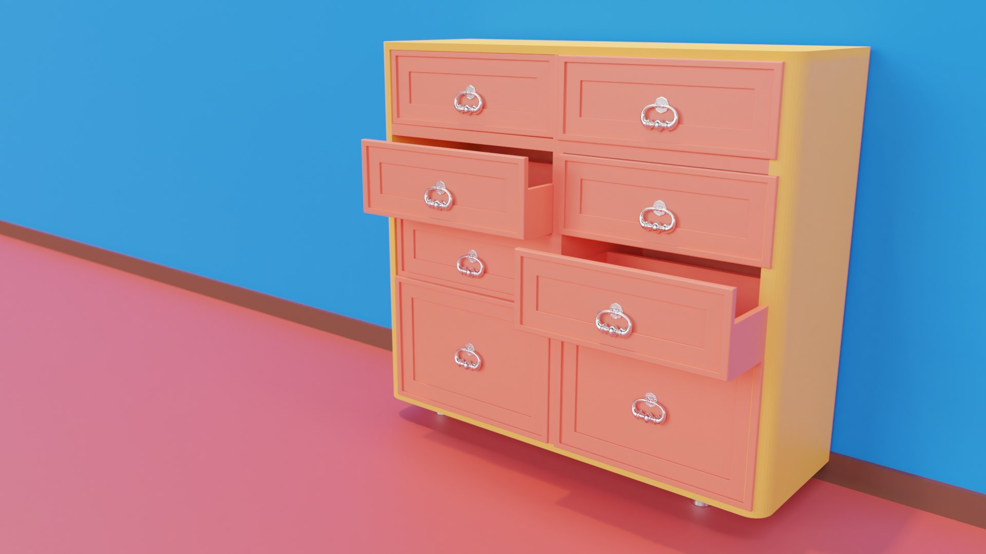 3D model drawer animation games - TurboSquid 1539534