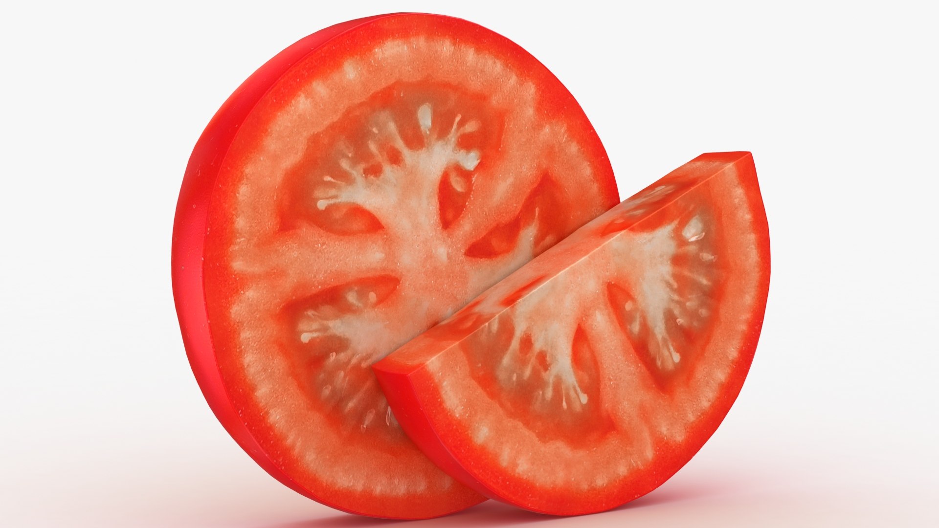 Realistic tomato slices 3D model - TurboSquid 1539657