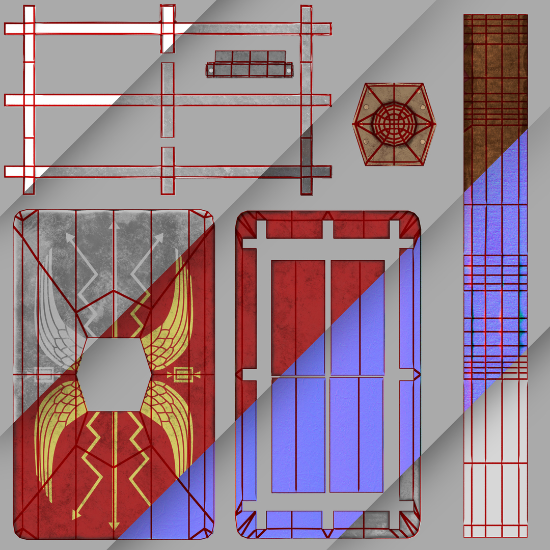Roman legion weapon rack 3D - TurboSquid 1539665