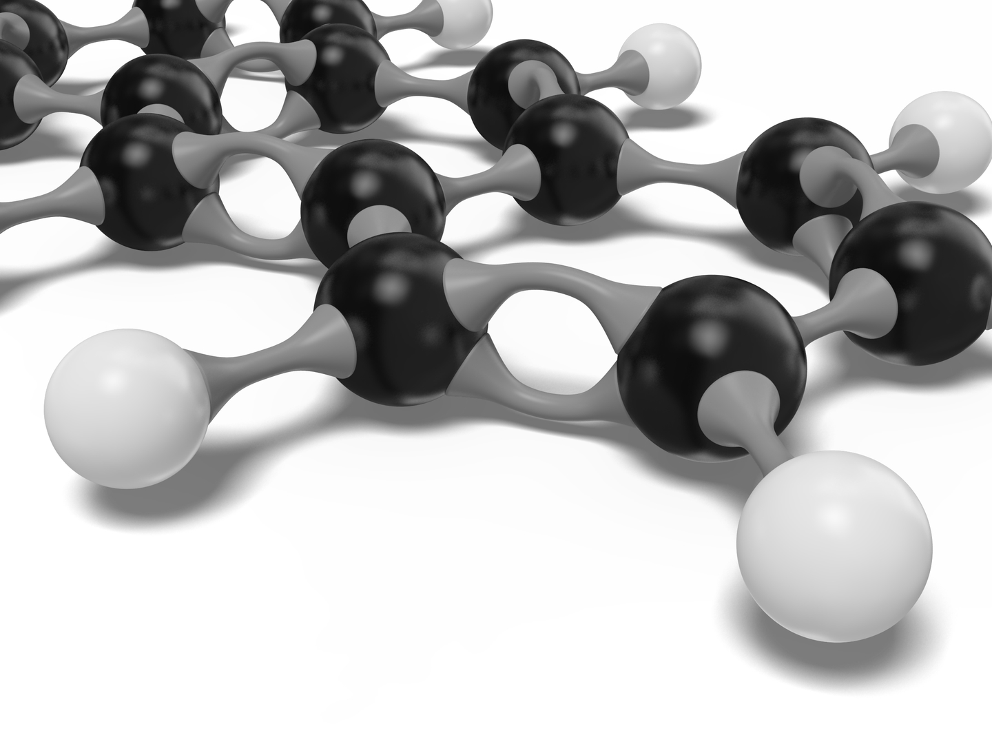 3D model anthracene molecule c14h10 modeled - TurboSquid 1539780