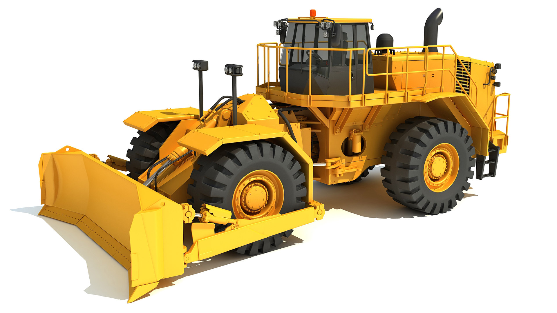 Wheel dozer 3D model - TurboSquid 1539860