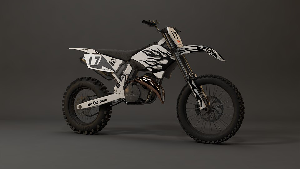 Ktm dirt bike 3D model - TurboSquid 1539906