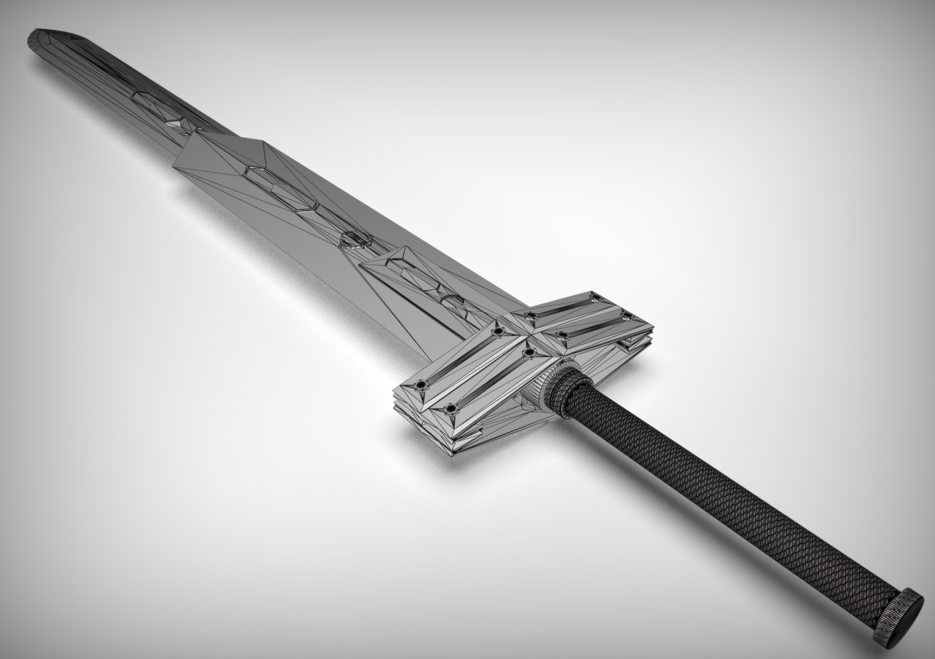 3D sword fusion center model - TurboSquid 1539874