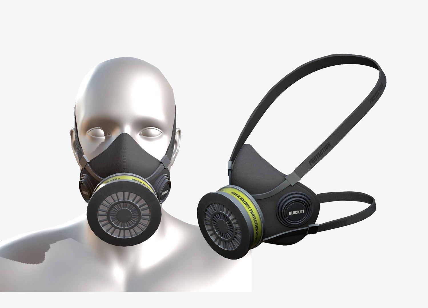 3D mask protection model - TurboSquid 1539988