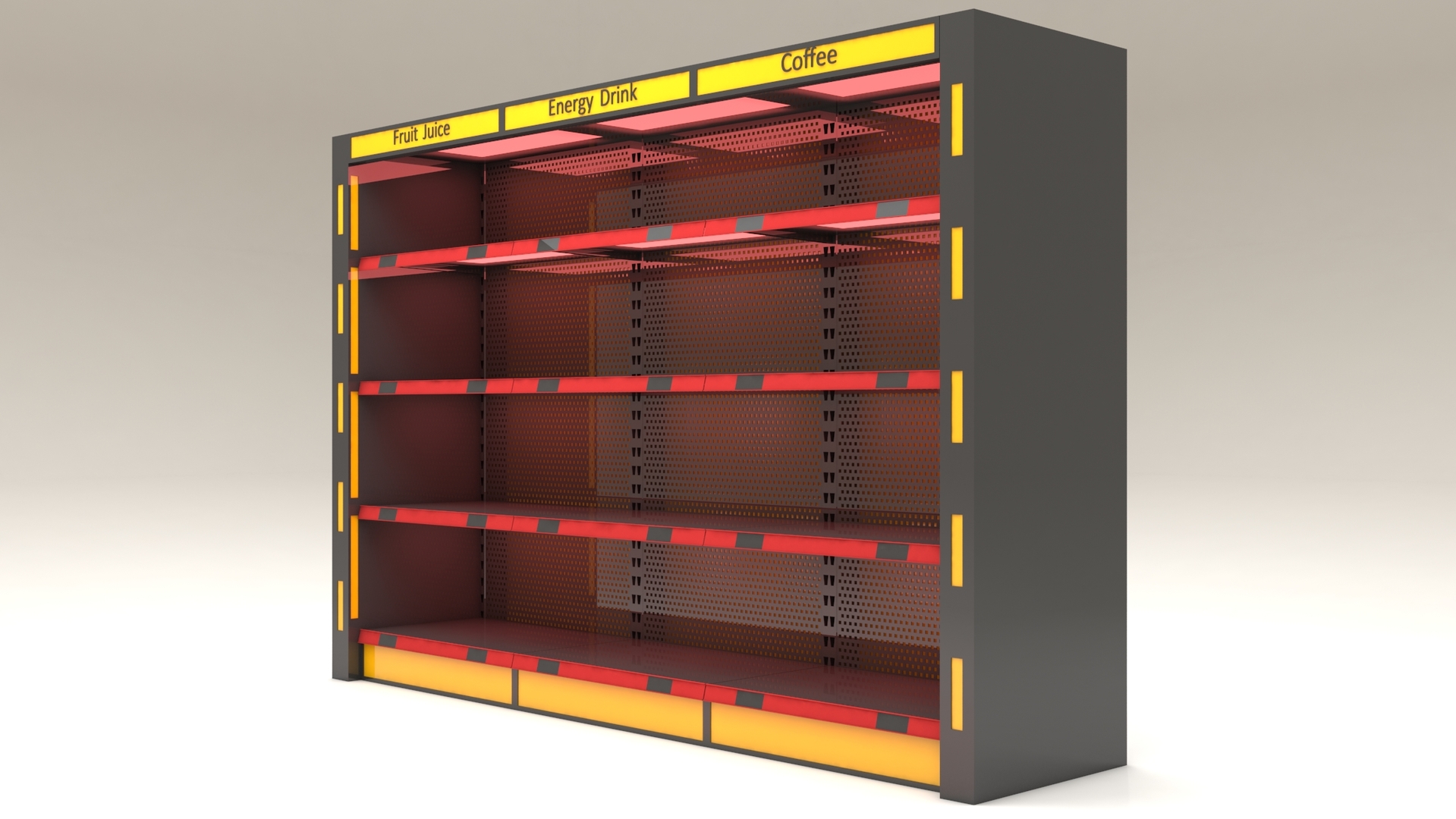 3D shelves markets - TurboSquid 1540077