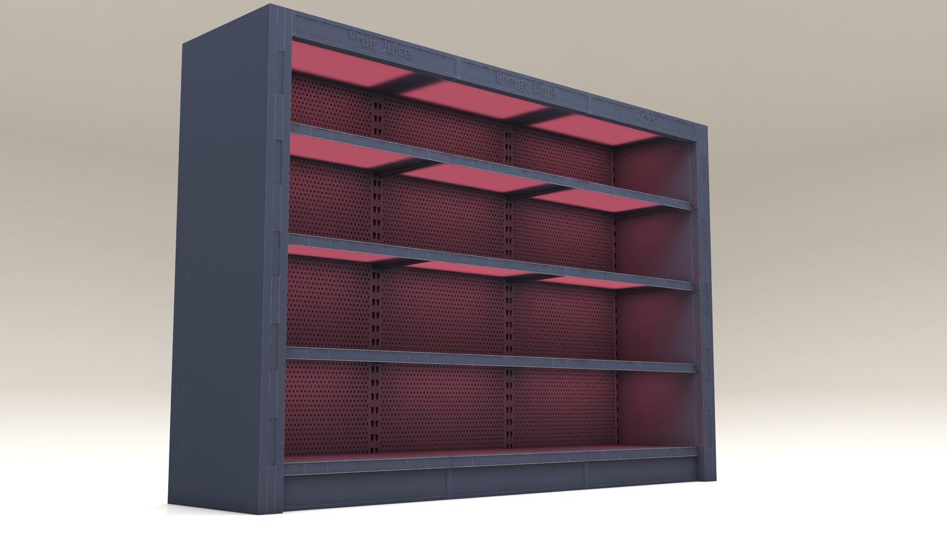3D shelves markets - TurboSquid 1540077