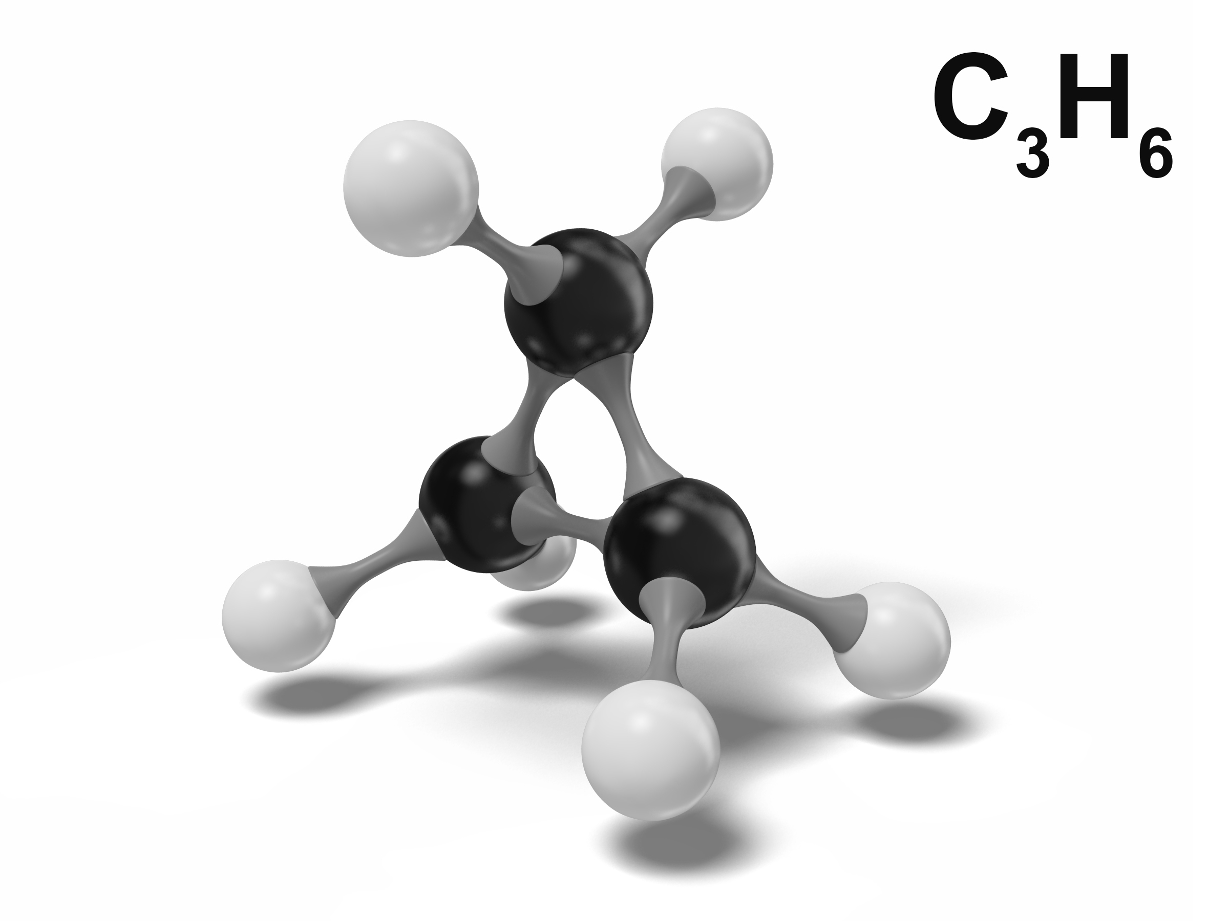 3D Cyclopropan Molekülmodell C3H6 3D-Modell - TurboSquid 1540176