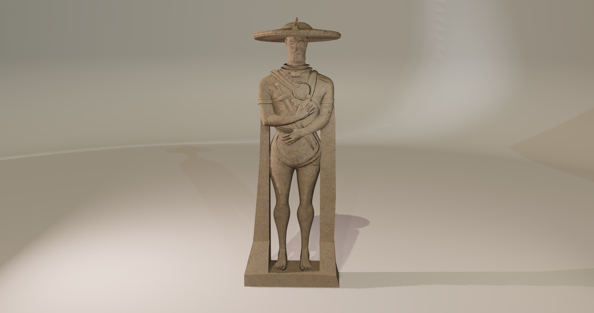 Capestrano warrior guerriero di 3D - TurboSquid 1540206