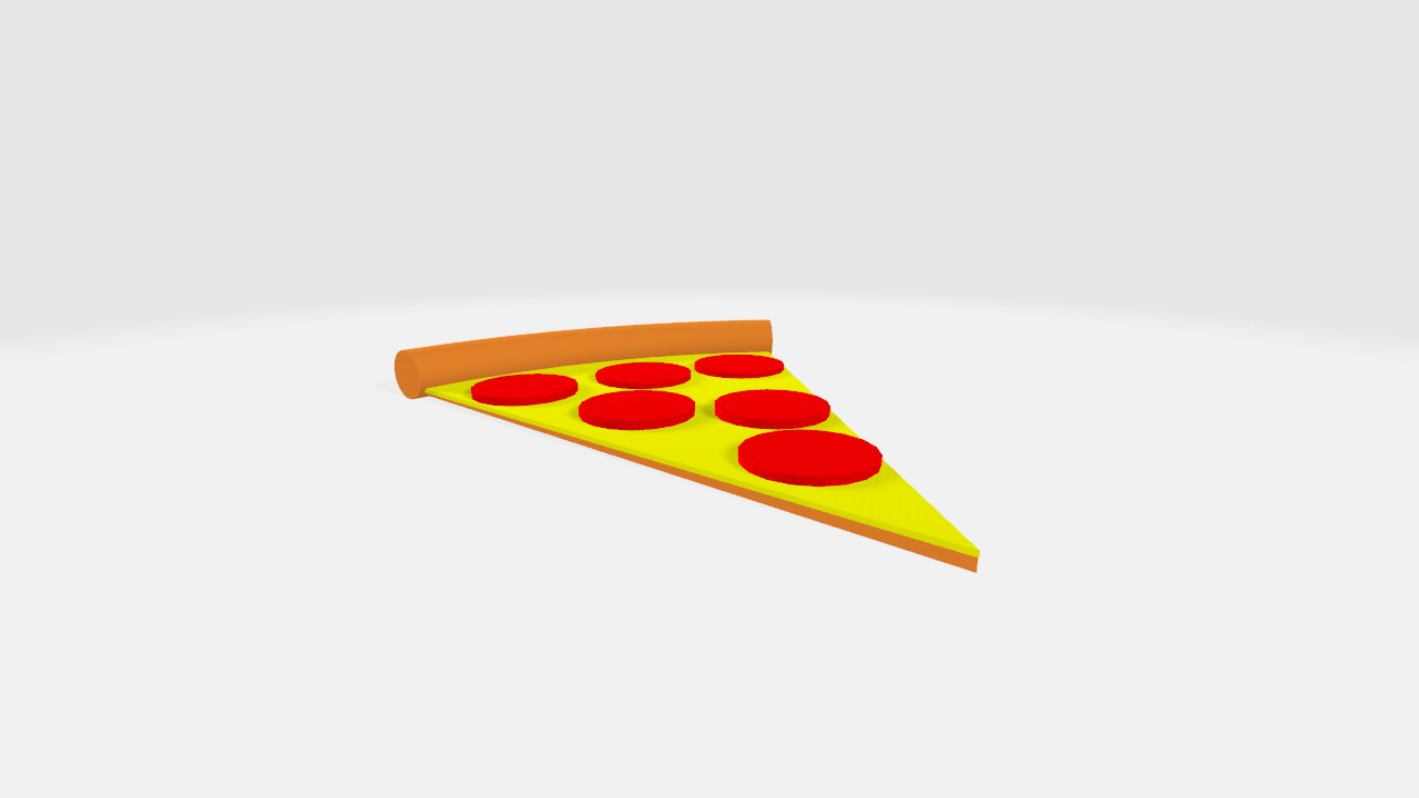 3D model low-poly pizza slice - TurboSquid 1540202