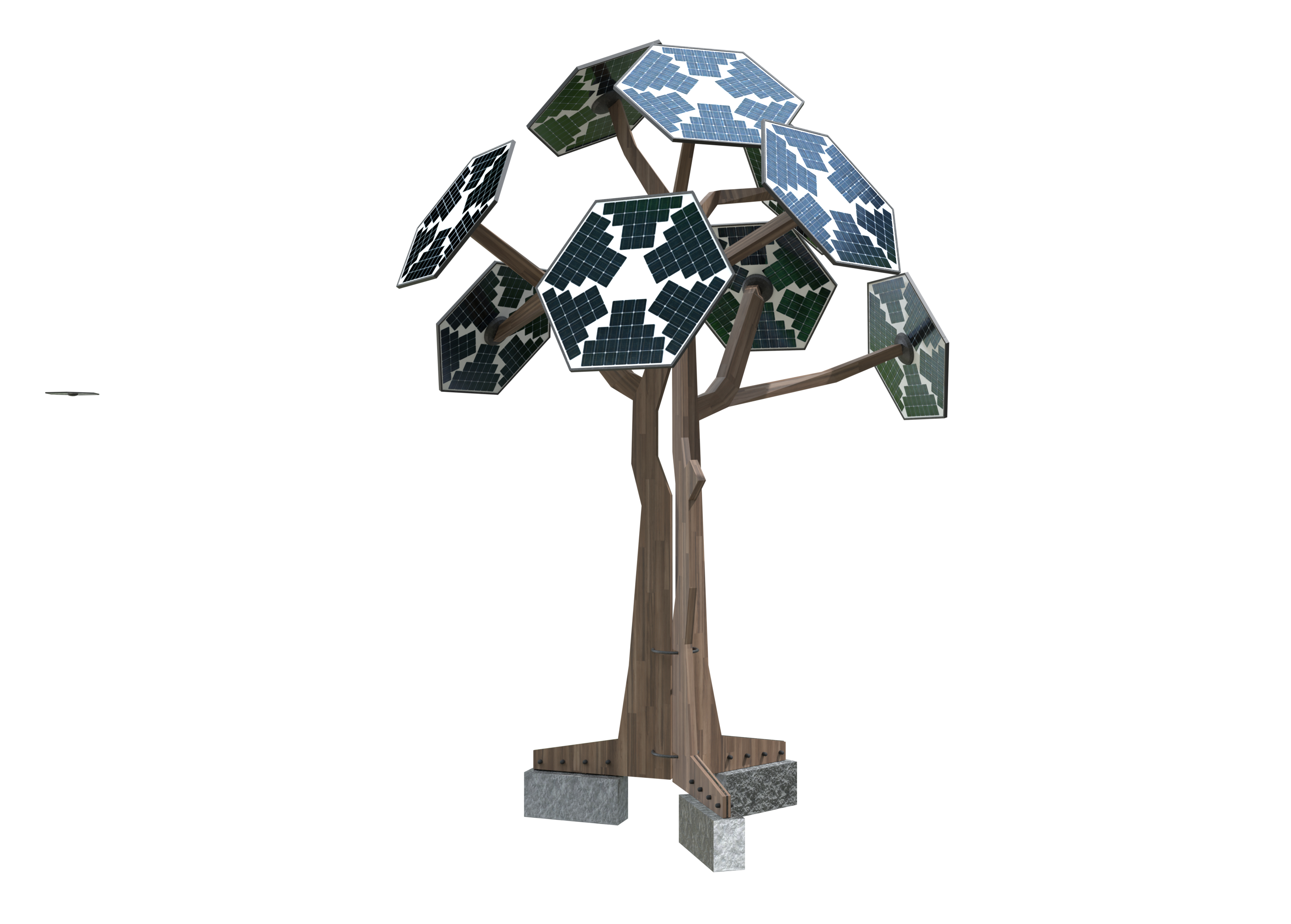 Solar tree energy 3D model - TurboSquid 1540276