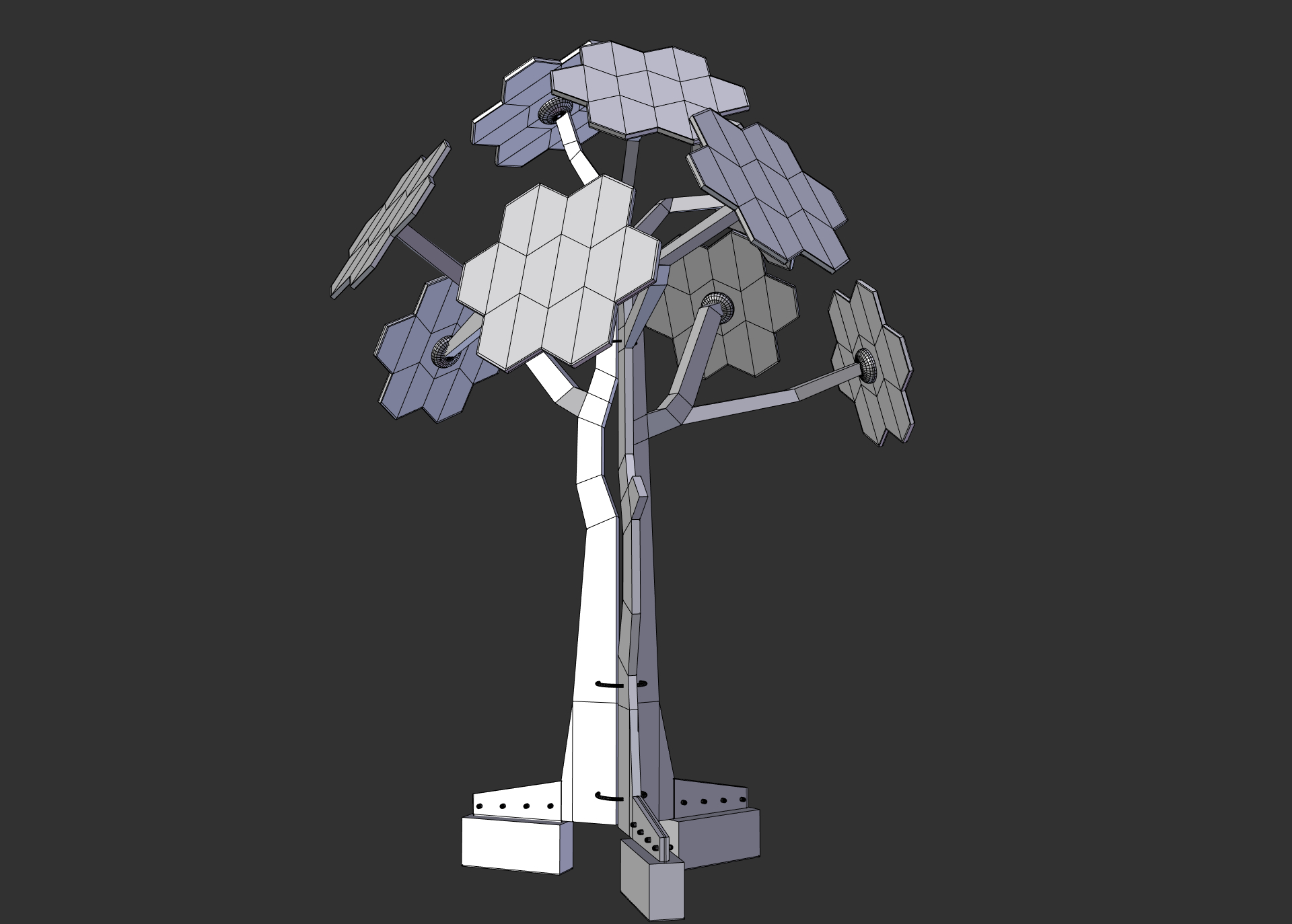 Solar tree energy 3D model - TurboSquid 1540276