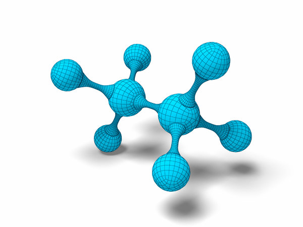 3D Etano Modelo Molecular C2H6 Modelo 3D - TurboSquid 1540259