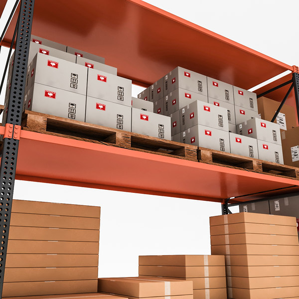 Warehouse rack 3D model - TurboSquid 1540309
