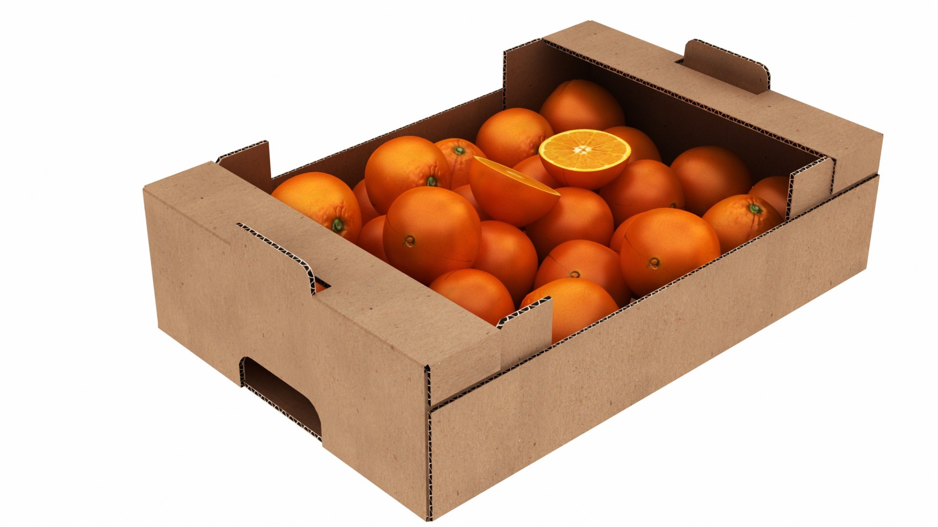 3D fruit cardboard box withs model - TurboSquid 1540393