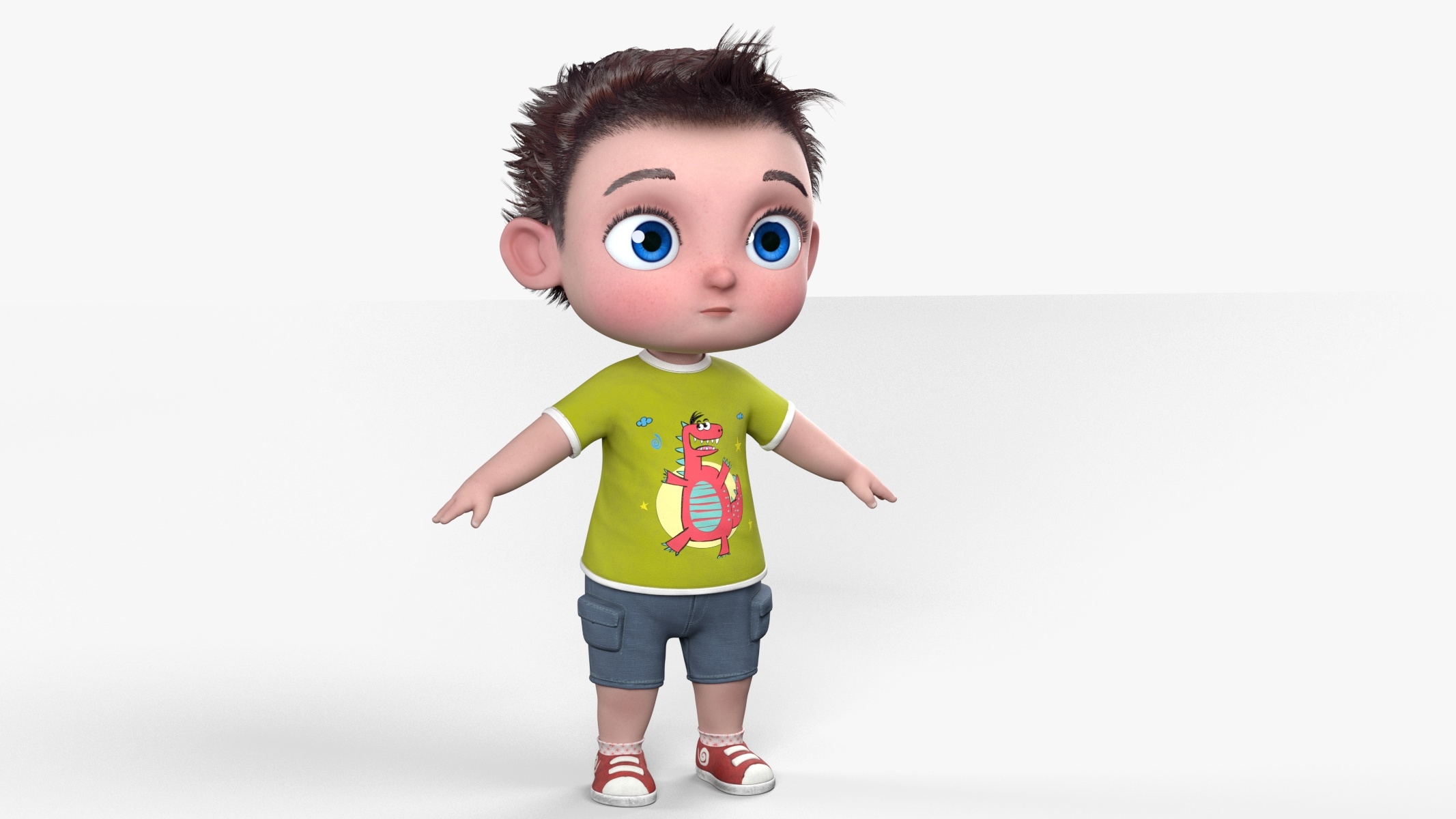 Cartoon baby toddler 3D - TurboSquid 1540455