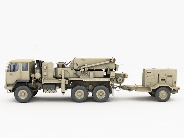 Tpq-53 radar general counterfire 3D model - TurboSquid 1540558