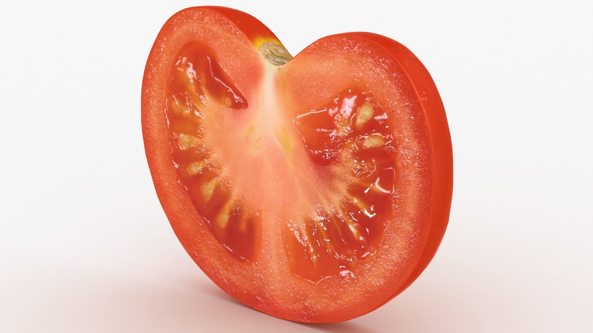 3D realistic tomato slice 02 - TurboSquid 1540454